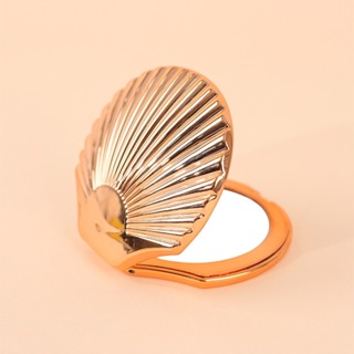Cermin Kerang Shell Shape Double Sided Makeup Mirror, Delicate Hand ...