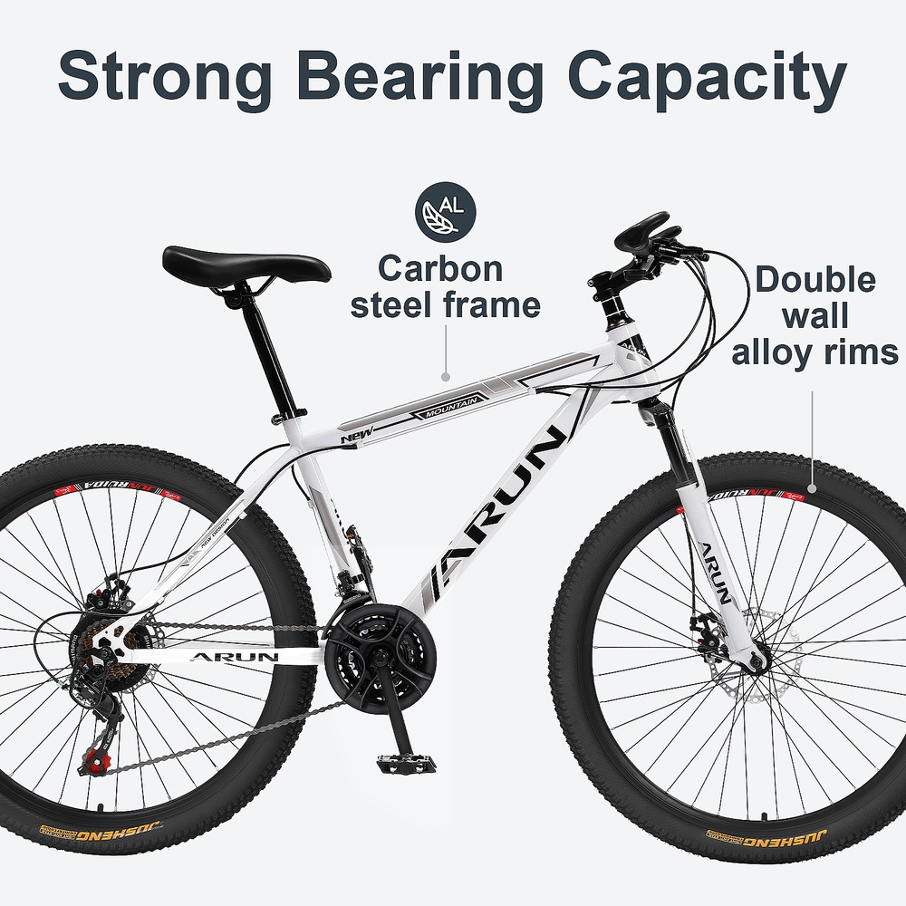 Mountain Bike 26er Tire Handle Bar Bicycle 21speed MTB Cycling Carbon ...