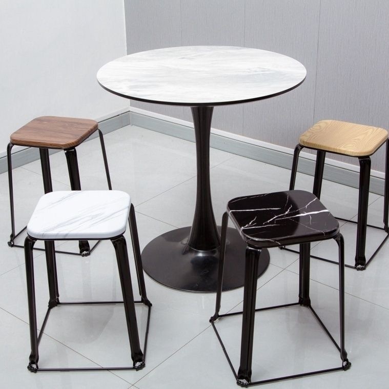 Special offer cuc 4Pc Nordic Living Room Steel Stools Household Stool ...