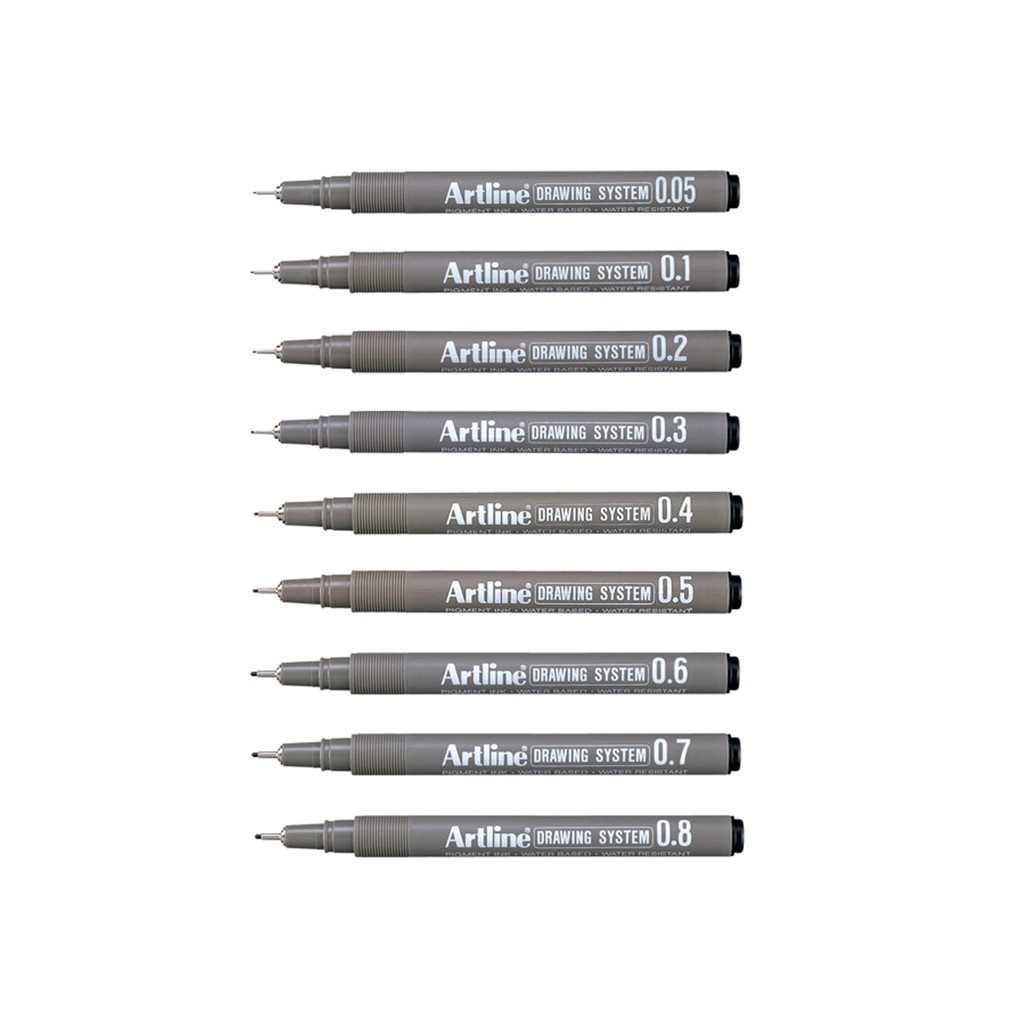 Artline Technical Drawing System Set of 9 Pens Home Office Draw Pen ...