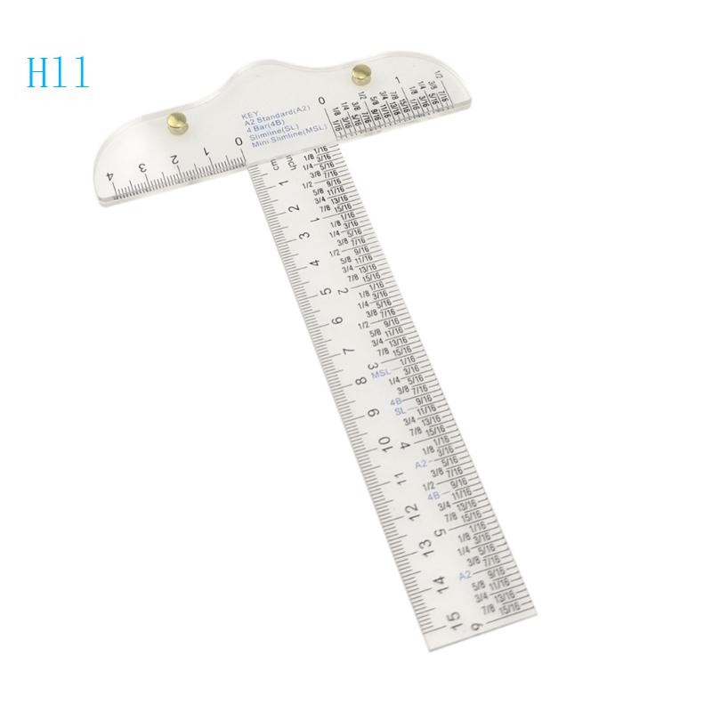 Big Sale 6inch Clear Acrylic T-Square Ruler Clear Measurements ...