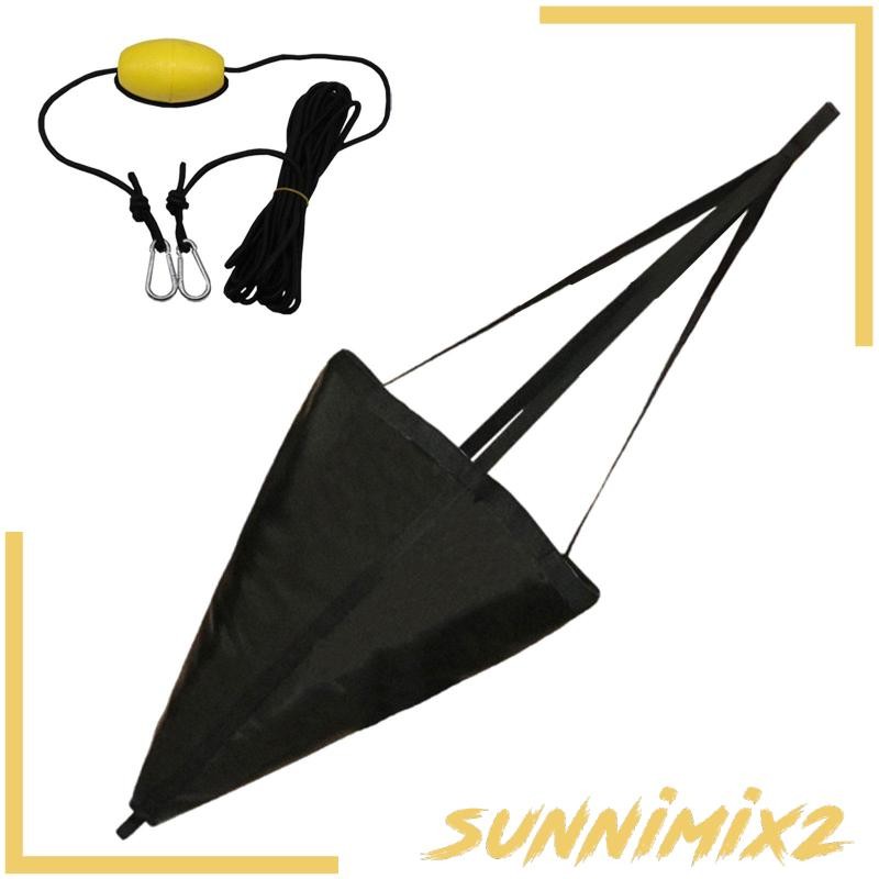 [Sunnimix2] Sea Anchor Sock Parachute Anchor with 30ft Tow Rope ...