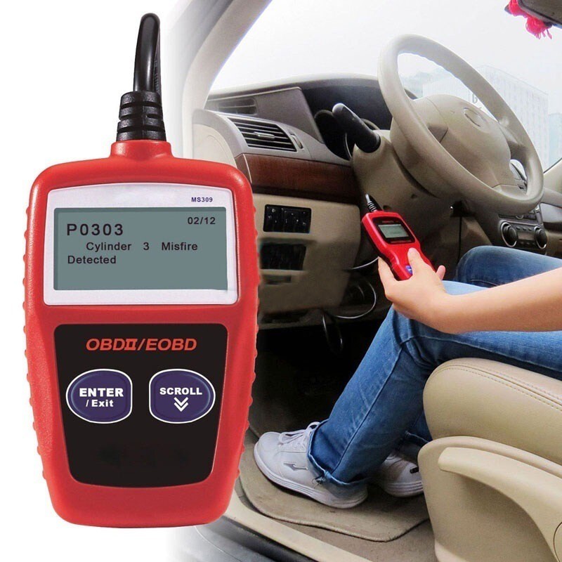 MS309 CAN BUS OBD2 car Code Reader EOBD OBD II Diagnostic Tool MS 309 ...