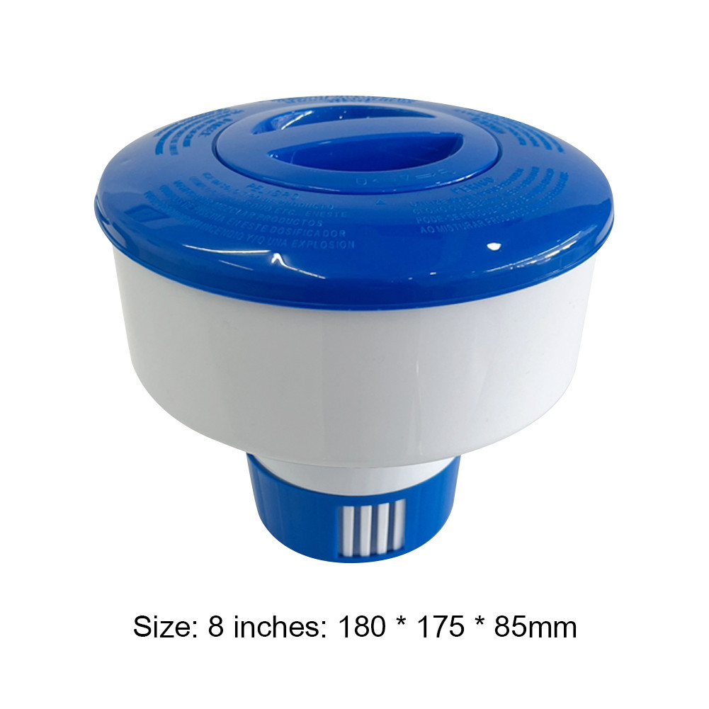 8 inch Swimming Pool Floating Pills Disinfecting Box Automatic Drug ...