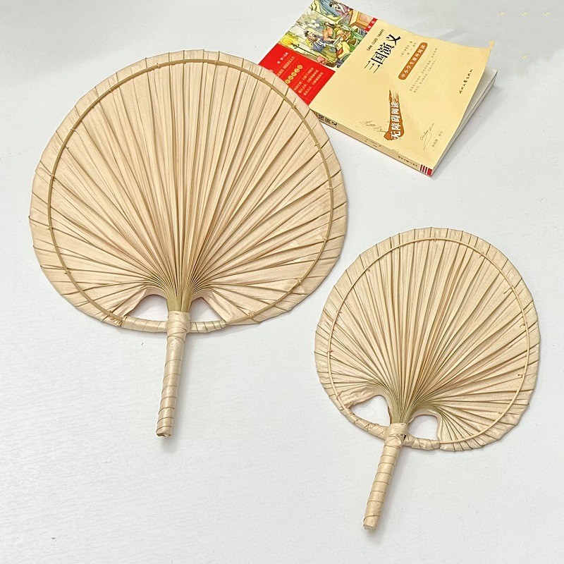 Hand Woven Craft Fan Summer Hand Weaving Fan Handmade Palm Leaf Palm ...