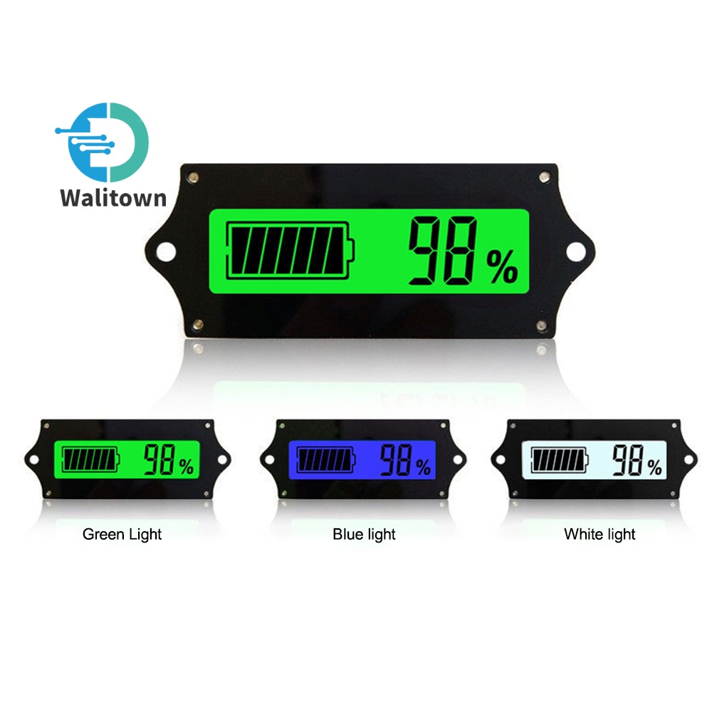GY-6 12V 24V 36V 48V Battery Capacity Indicator with LCD Display ...