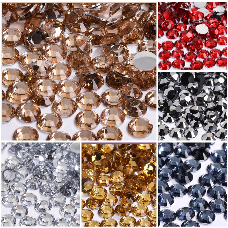 Gemstone Filled 2/3/4/5/6mm Henna Beads/Henna Gems/Rhinestone | Shopee ...