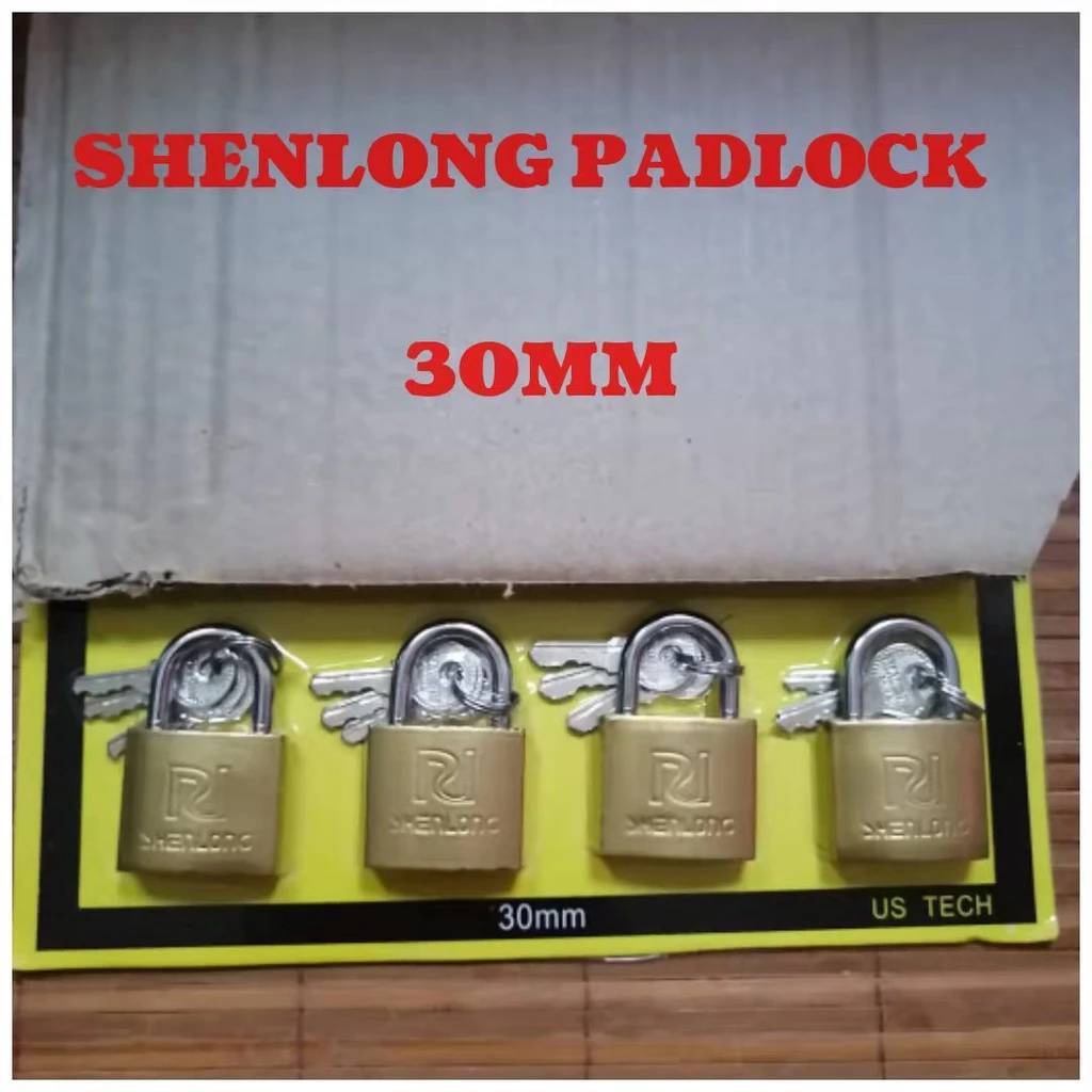 Shenlong Brass Padlock SET/12pcs. (1 PAD) | Shopee Philippines