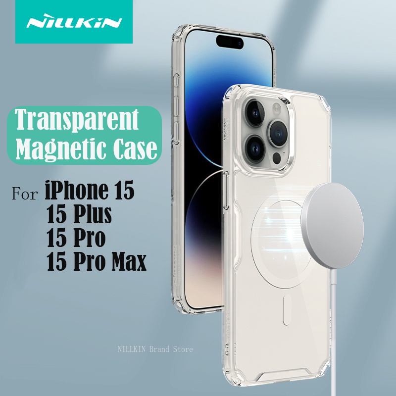 For iPhone 15 Pro Max Case Nillkin Nature Pro Transparent Clear TPU ...