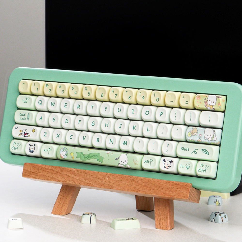 Pochacco Dog Keycaps 144Keys/Set PBT MOA Profile DYE-SUB DIY Custom for ...
