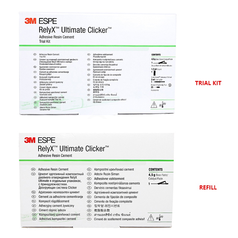 3M Dental Inlay Veneer Crown Bridge Fiber Post Cement Trial kit ...