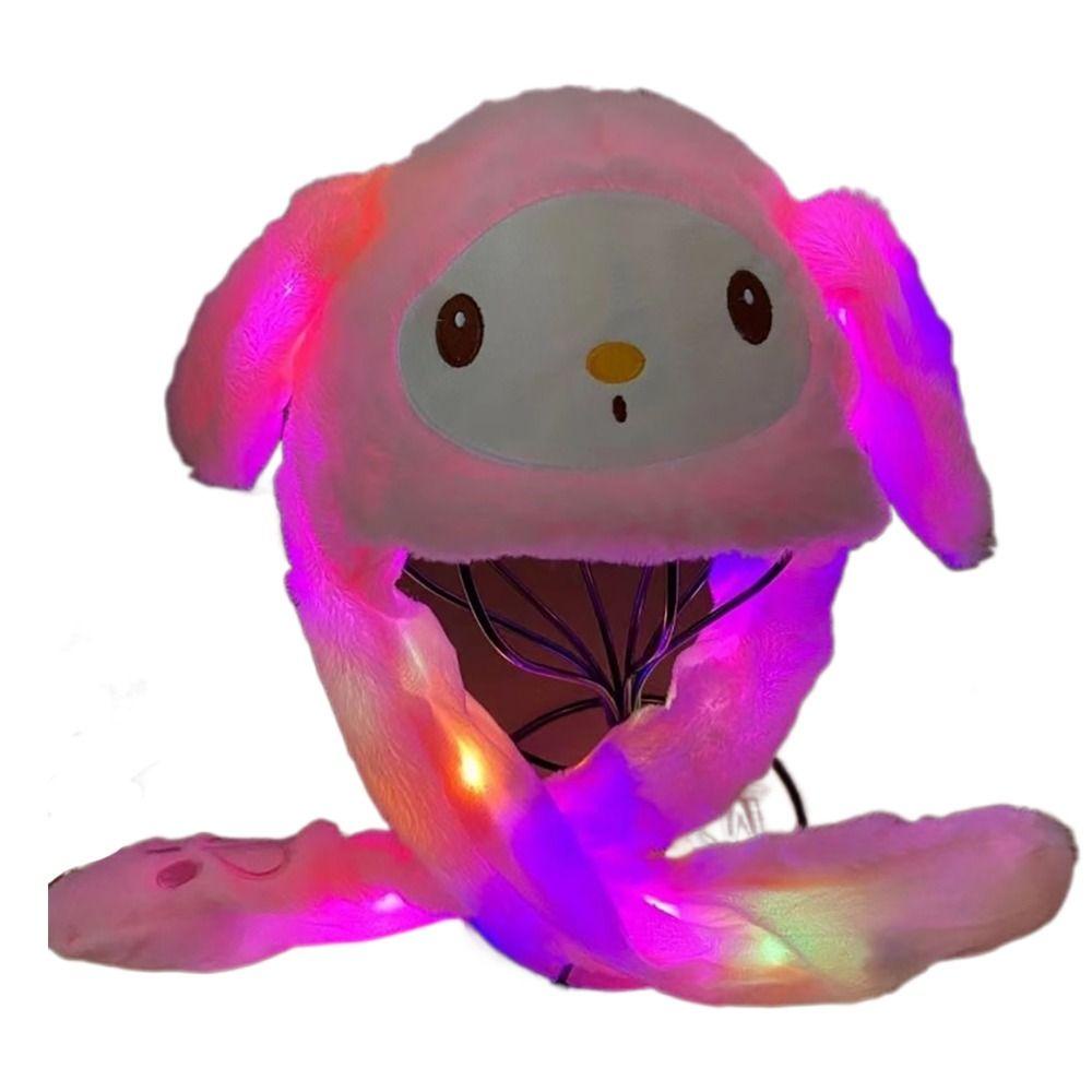 APPEAR Glowing Plush Moving Hat, Cartoon Neck Warmer Animal Earflap Hat ...