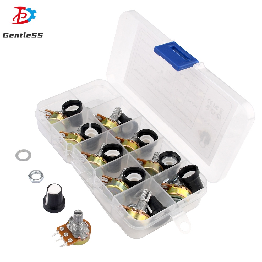 Potentiometer Kit WH148 B1K 5K 10K 20K 50K 100K 1M ohm Potentiometer ...
