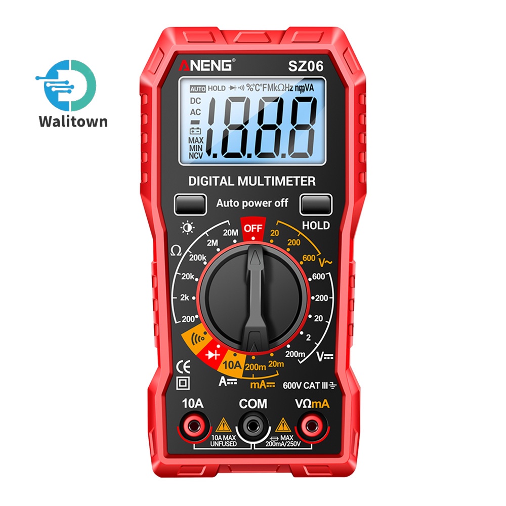 ANENG SZ06 Digital Multimeter Voltage Tester Voltmeter TRMS 2000 Counts ...