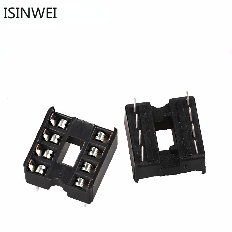 30pcs 8Pin DIP DIP-8 IC Sockets Adaptor Solder Type IC Connector Chip ...