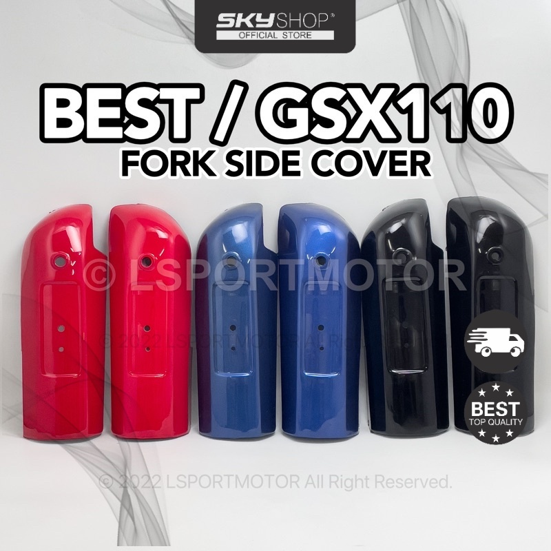 SUZUKI BEST / GSX110 FRONT FORK SIDE COVER (R/L) BEST110 GSX 110 DEPAN ...