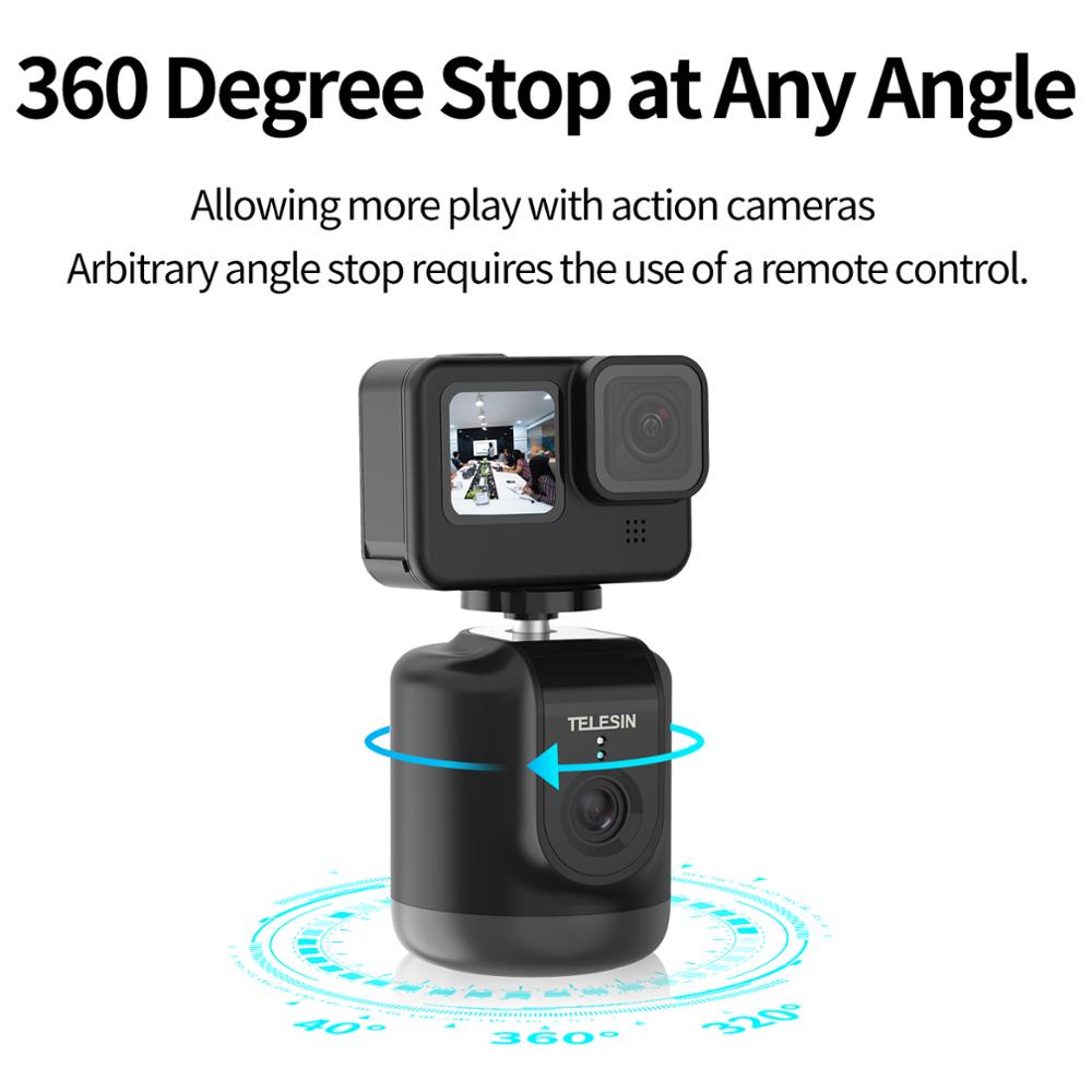 TELESIN AI Smart Shooting Gimbal Selfie 360° Rotation Auto Face ...