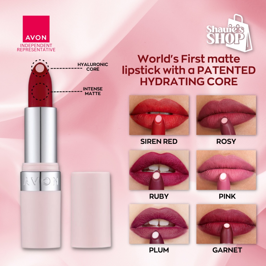 AVON Hydramatic Matte Lipstick with a Hydrating Hyaluronic Core Best ...