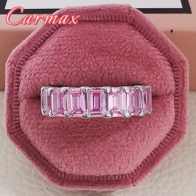 S925 Silver Fashion Advanced Sense Pink Diamond Series Inlaid AAA ...