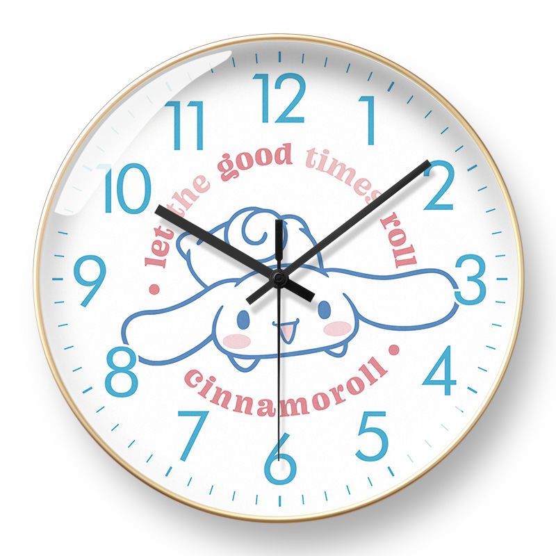 [High quality ]Sanrio Cinnamoroll clock kids room wall clock silent ...