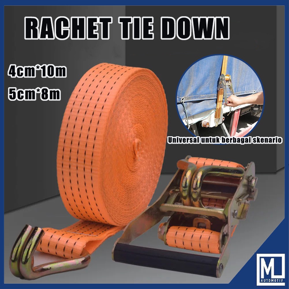 Rachet Tie Down 8-10 Meters 10ton Webbing Cargo Lashing Belt Trackbelt ...