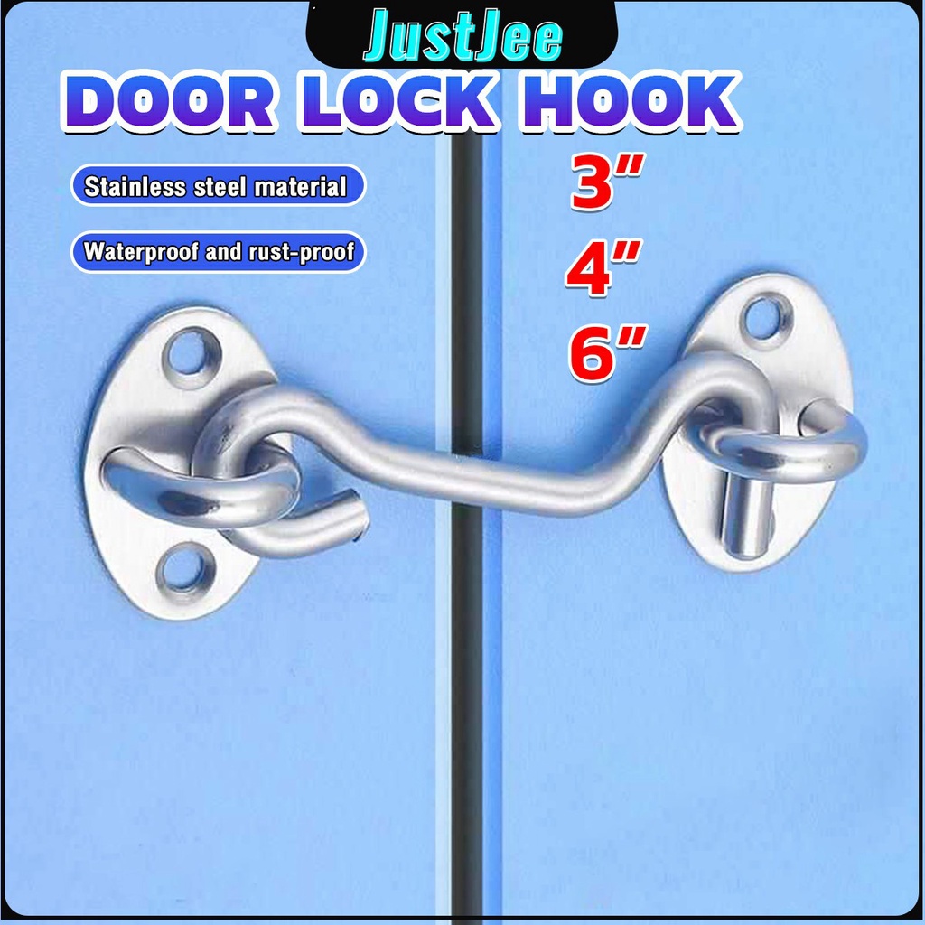 COD Window lock Sliding door lock barn latch Stainless steel hook lock ...