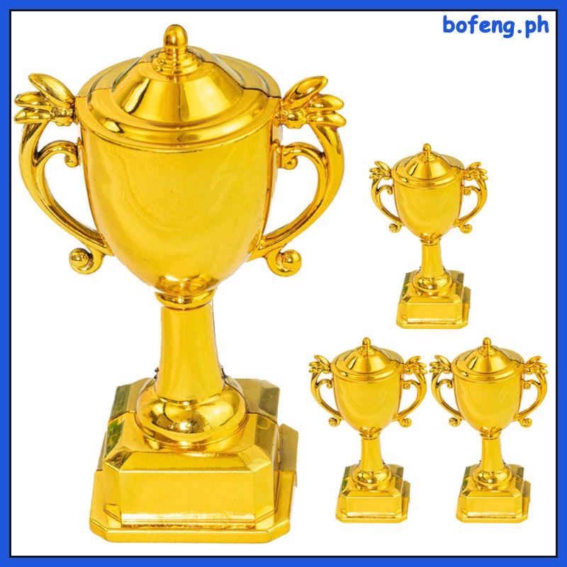 4 Pcs Cake Decorating Supplies Mini Trophy Cups Small Gold Trophies ...