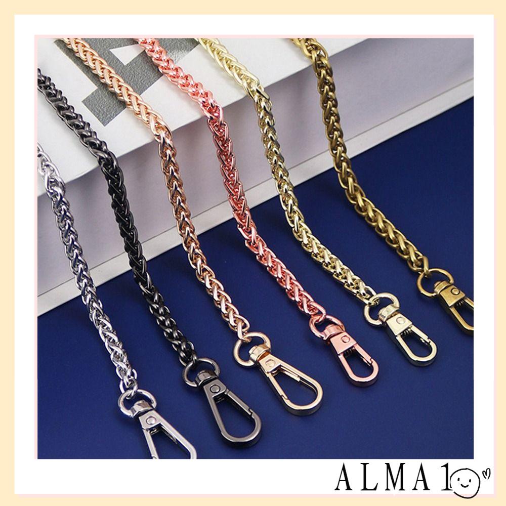 ALMA Shoulder Bag Straps, 120cm Metal Alloy Bag Chains, Replacement ...
