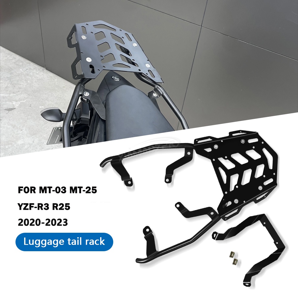 FOR MT-03 MT-25 YZF-R3 R25 2020-2023 Rear Carrier Luggage Rack Tailbox ...