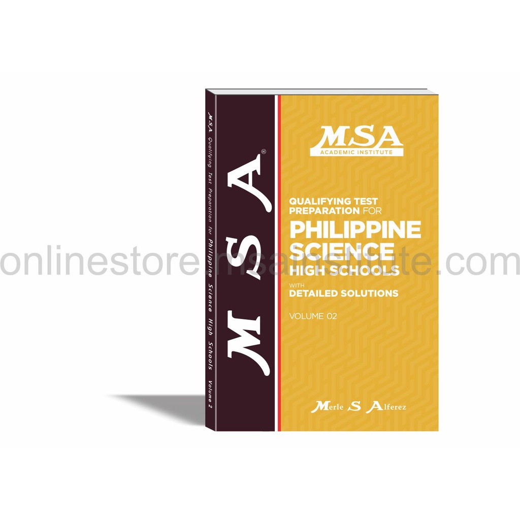 ♞MSA Reviewer for Philippine Science High Schools Vol 2 (2024) | Shopee ...