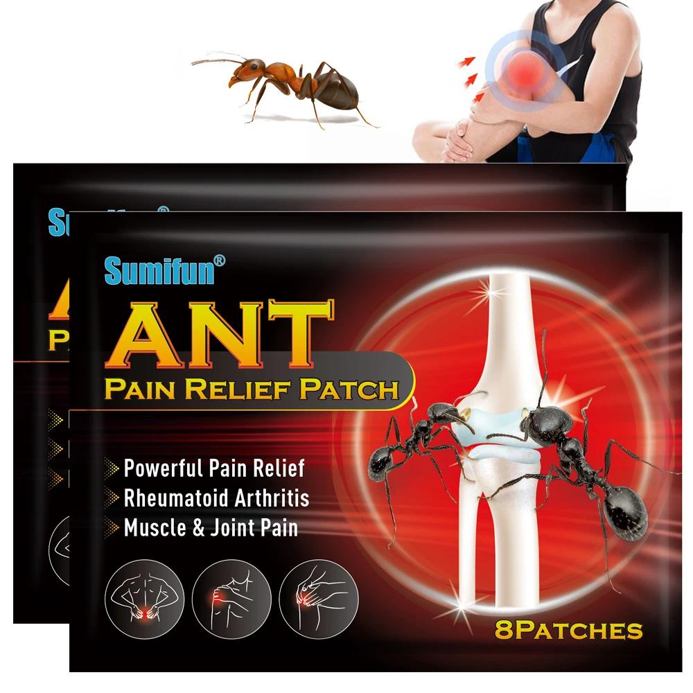 8Pcs Ant Analgesic Patches Rheumatoid Arthritis Painkiller Knee Joint ...
