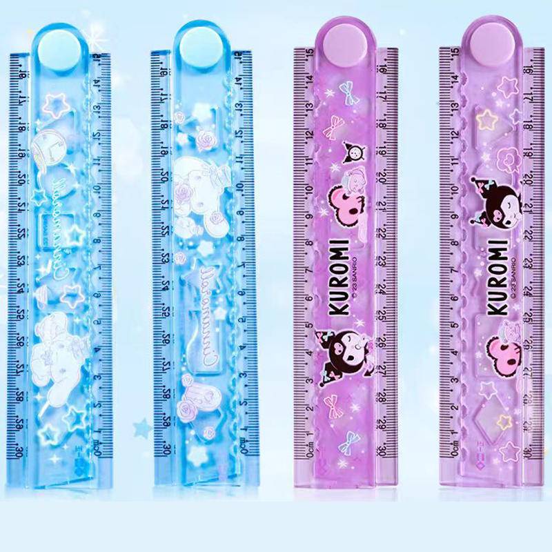 Kawaii Sanrio Ruler mymelody Kuromi Cinnamoroll Student Stationery 30 ...