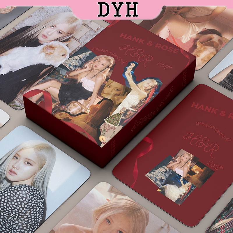 DYH 55pcs/box BLACKPINK ROSE Photocards HANK & ROSE Album KPOP LOMO ...