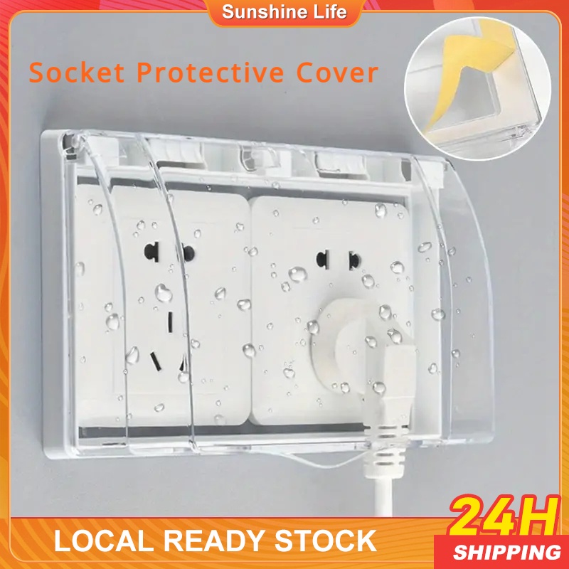Wall Socket Waterproof Box Plate Switch Protection Cover Wall Mount ...