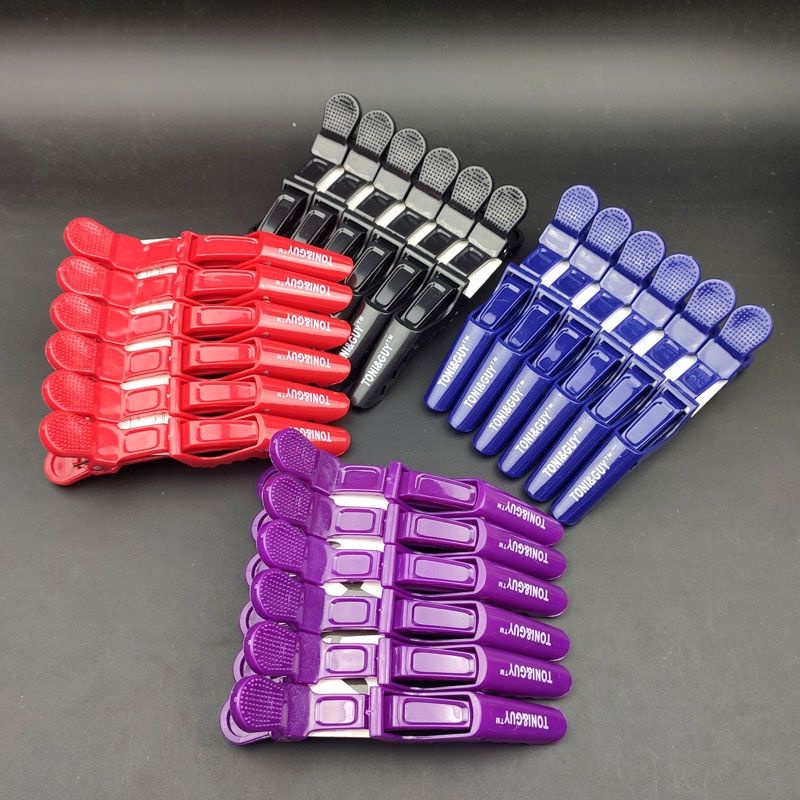 【LFL.FJ】 6pcs crocodile clip hair tools hair clips hair sectioning ...