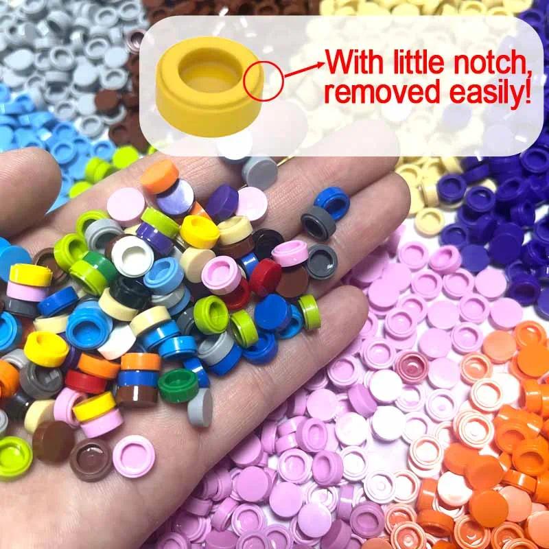 200pcs/lot Tile 1x1 Round Special Brick MOC Building Block Small ...