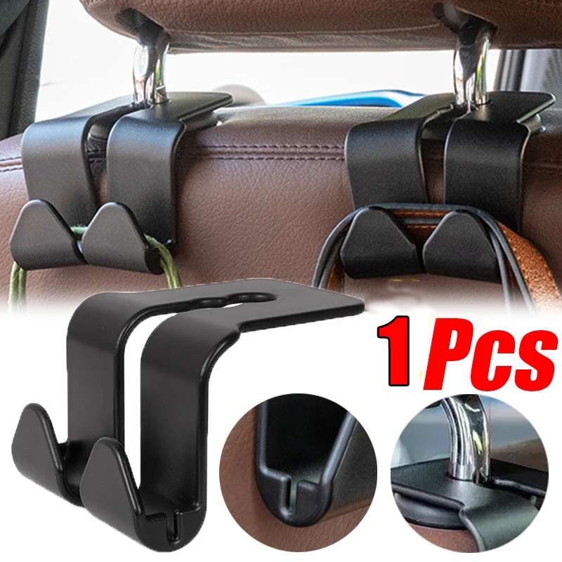 Universal Car Back Seat Hanger Storage Hooks Nail-Free Space Saving ...