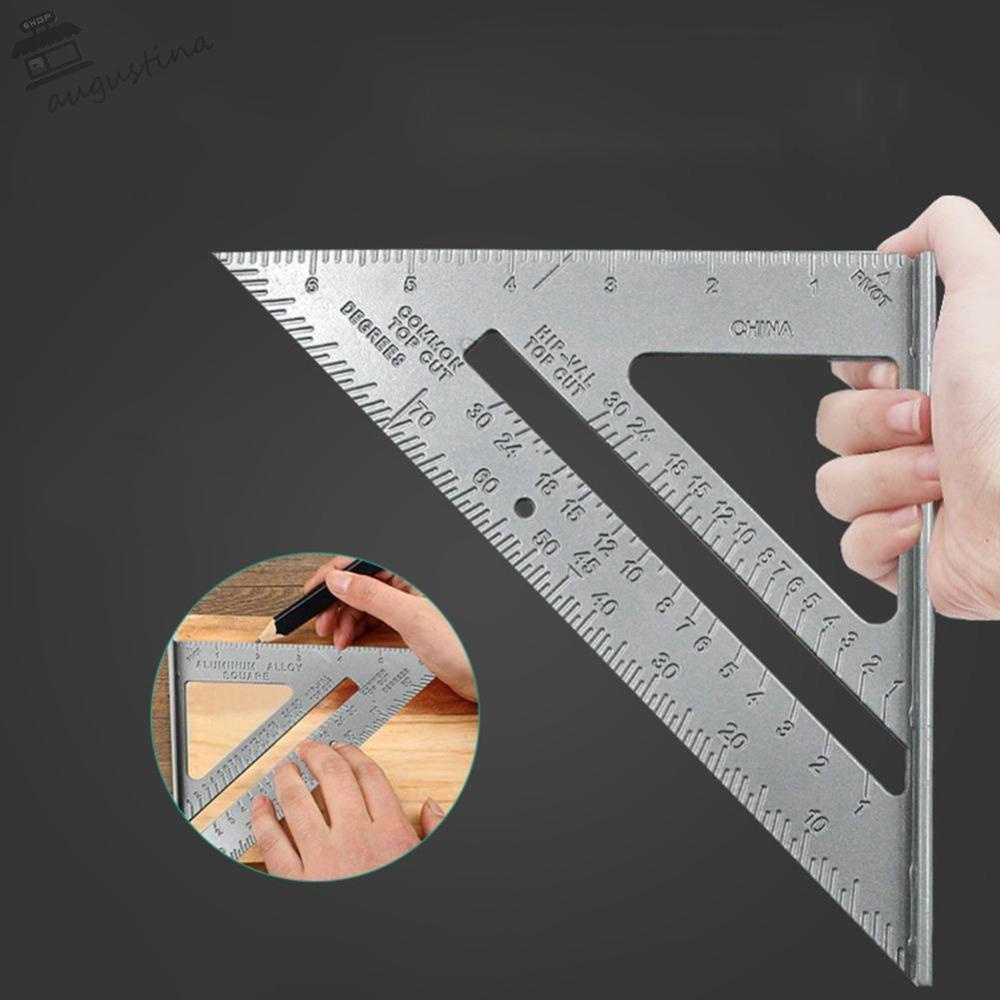 AUGUSTINA Triangle Rule Line Scriber Angle Gauges Carpenter Measurement ...
