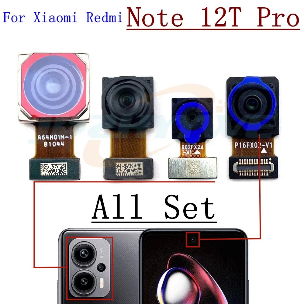 Origin Front Rear Main Camera For Xiaomi Redmi Note 12T Pro Front ...