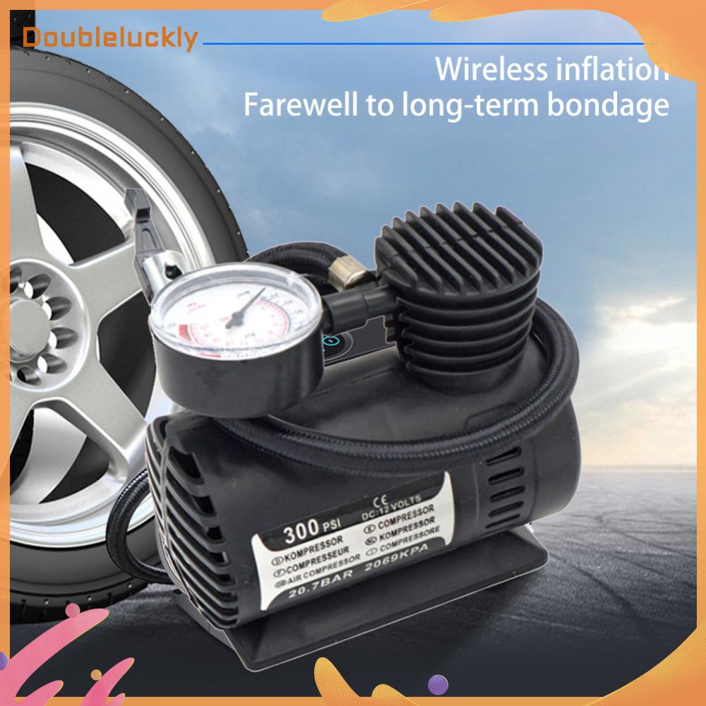 300 PSI 12V Portable Car Air Compressor Digital Tire Pump Auto Car Tire ...