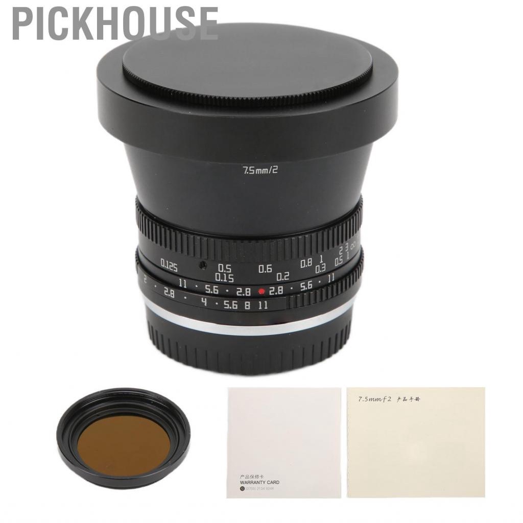 Pickhouse 7.5mm F2 APS‑C Fisheye Lens Large Aperture Wear resistance ...