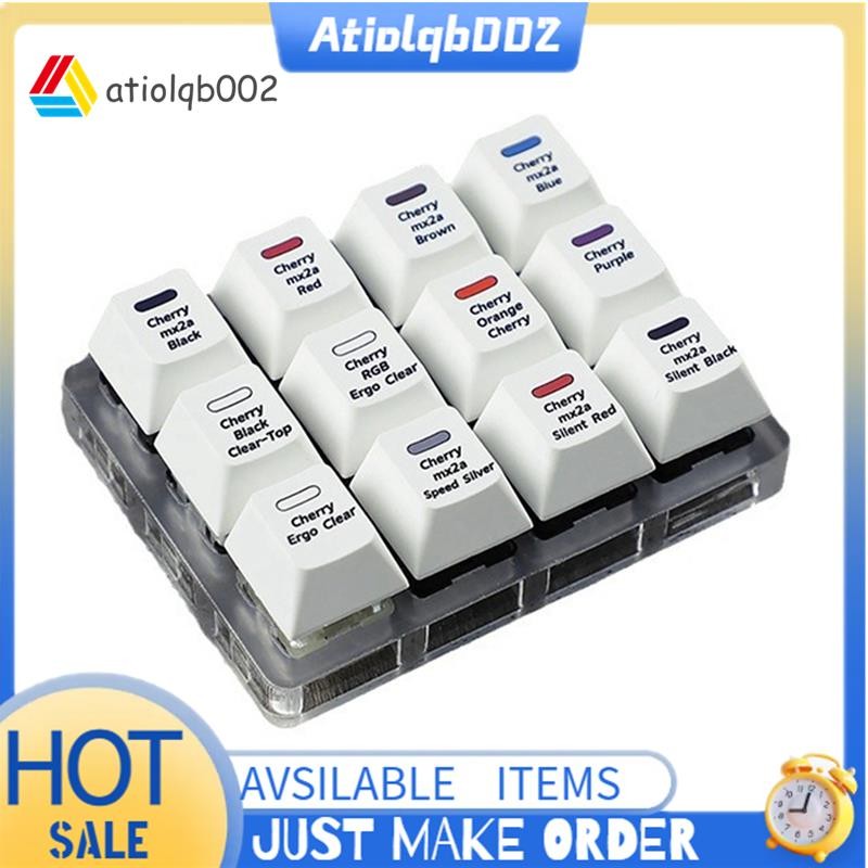 Cherry MX2A Key Switch Tester 12-Key Mechanical Keyboard Sampler Switch ...