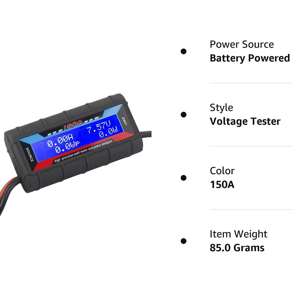 150A High Precision Watt Meter LCD Display Power Analyzer Digital RC ...