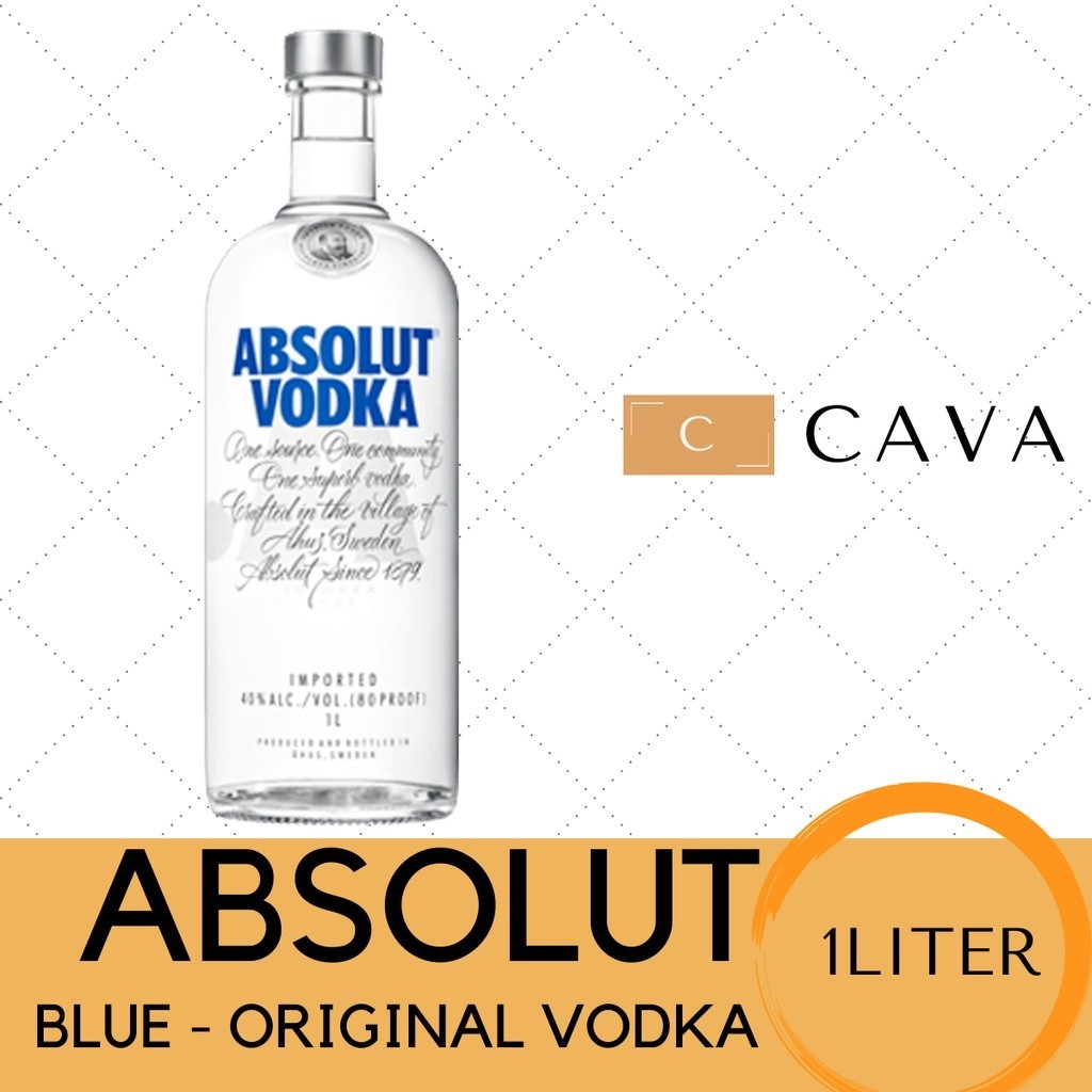 Absolut Blue Vodka 1L | Shopee Philippines