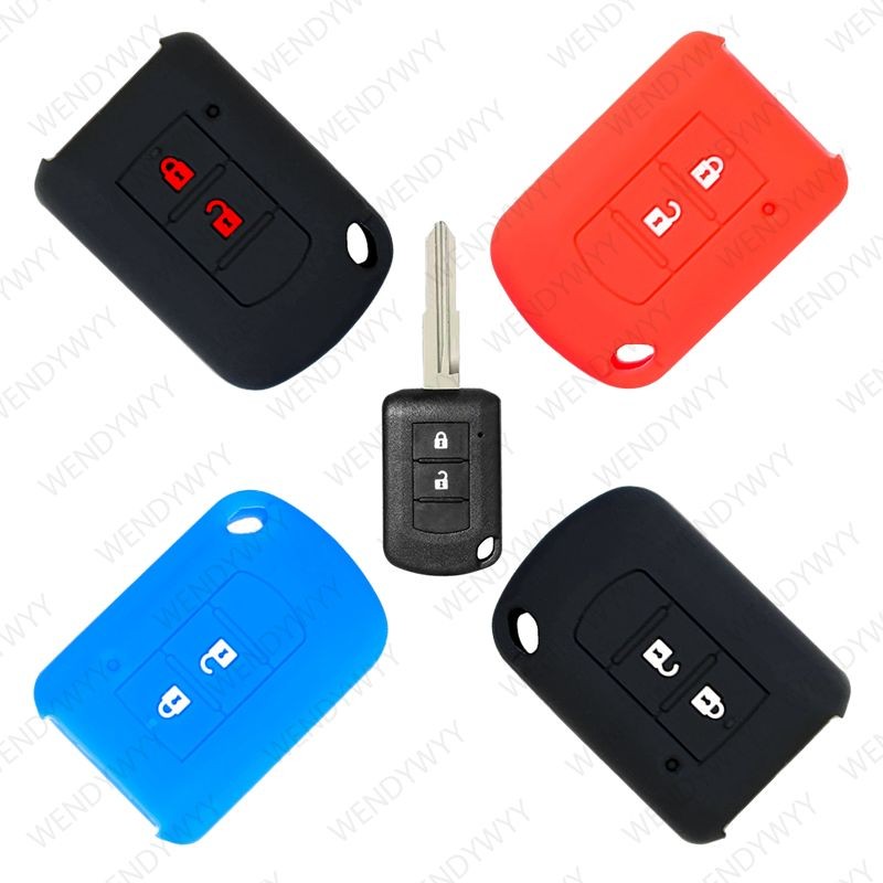 Silicone Cover and Rubber Key Protect Casing For For Mitsubishi Montero ...