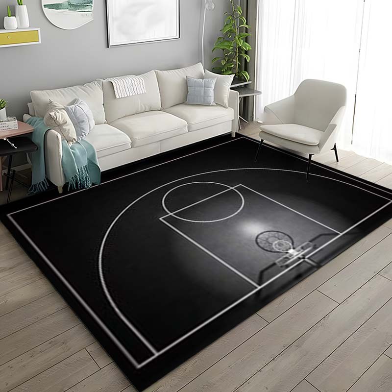 【In Stock】Basketball Court Carpet Area Rugs Floor Rugs with Non-Slip ...