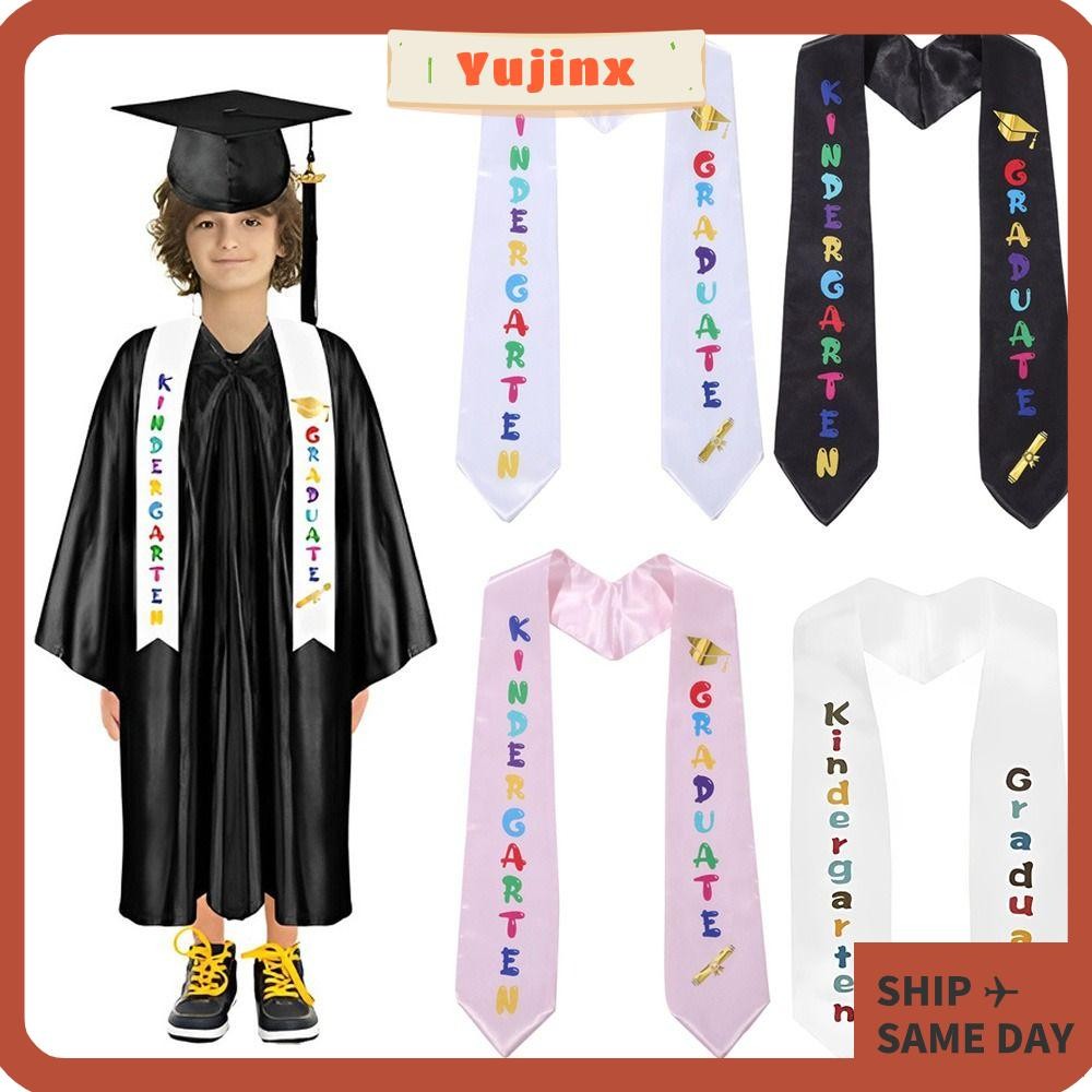 YUJINX Graduation Robes Celebration Photo Props Gift Honor Stole Black ...