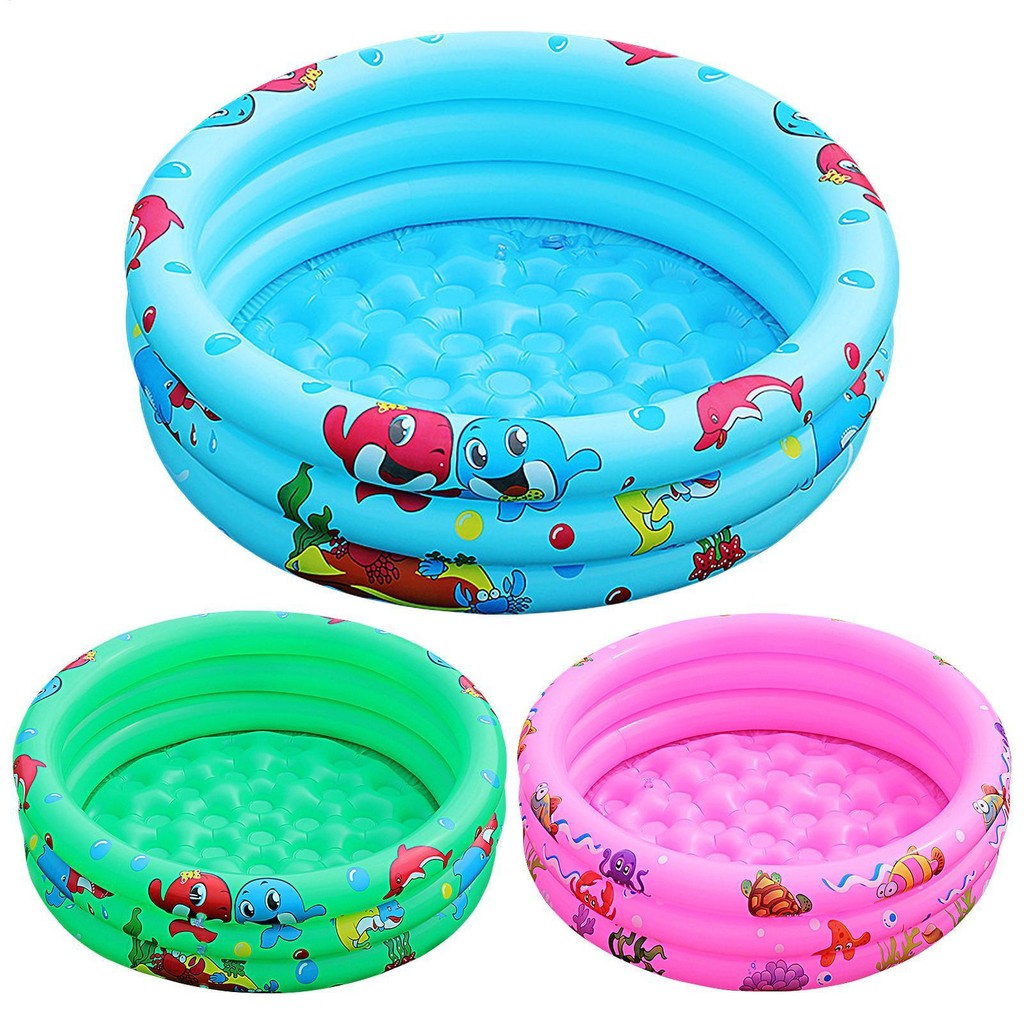Inflatable Swimming Pool Three-Layer Round Inflatable Above Ground Pool ...