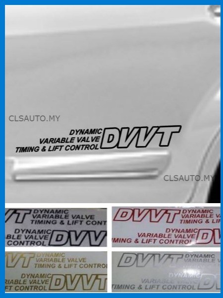 Sticker DVVT Car Body Decal Pelekat (Perodua Myvi / Viva / Axia / Bezza ...