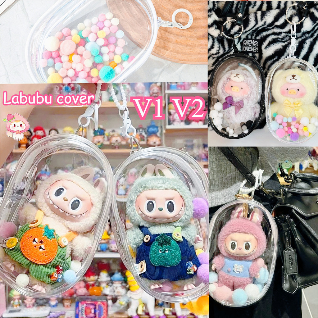 Labubu/Lila lucky cat/Noomi Cover with Keychain Lulu Pig V2 Labubu V1 ...